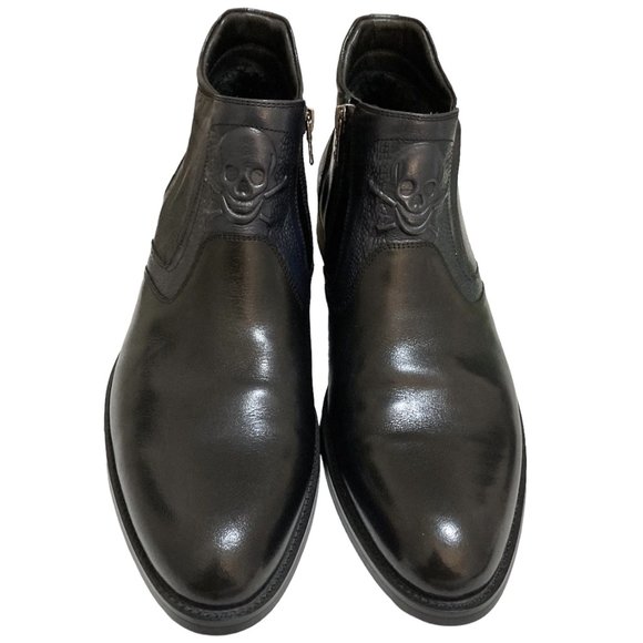Robert Graham | Shoes | Robert Graham Zeitz Skeleton Debossed Black ...